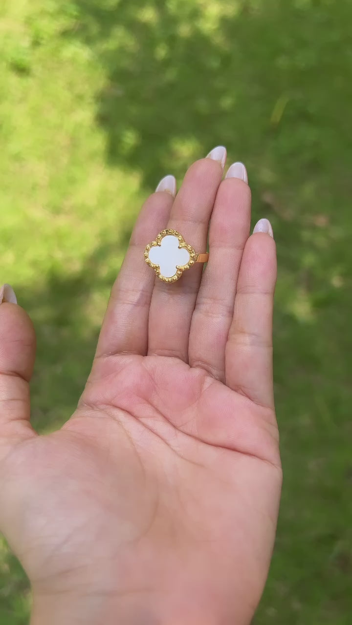 Mother of Pearl Leora Ring - CLJ566MR – Cherie Lueur